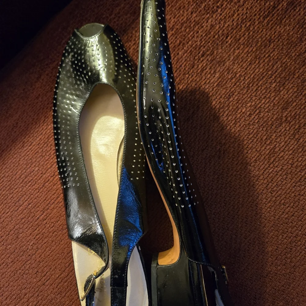 Salvatore Ferragamo | Shoes | Salvatore Ferragamo Perforated Peeptoe ...